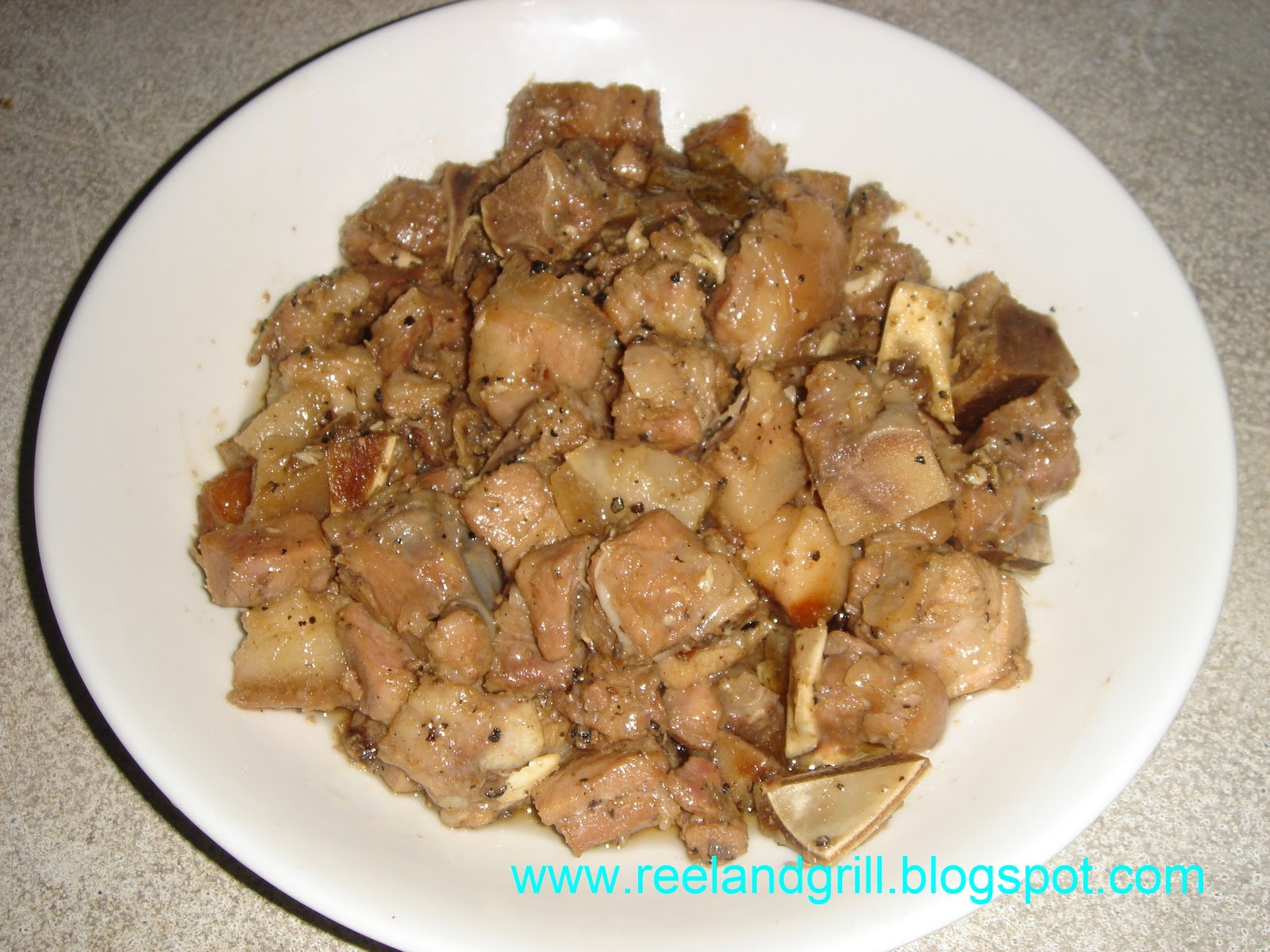 Reel and Grill: Adobong Puti (Blonde or White Pork Adobo)