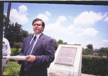 JFKcountercoup: Dan Alcorn at JFK Plaque at AU