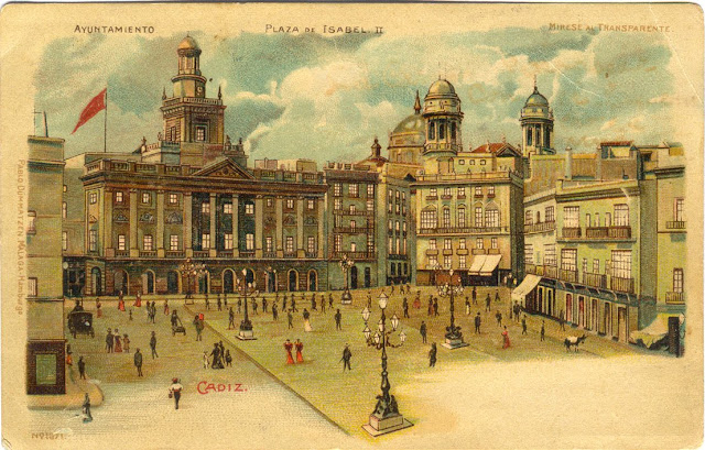 Tarjeta postal - Post card - Carte postale: 88.- Cádiz - Ayuntamiento ...