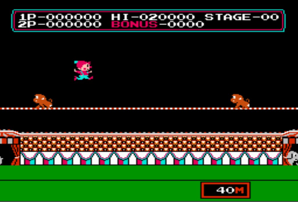 X-Morlock: Circus Charlie (Rom Nes) (1986)