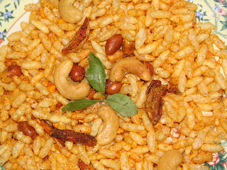 MY NAME SAYS IT ALL: BELLULLI MANDAKKI ( GARLIC PUFFED RICE)