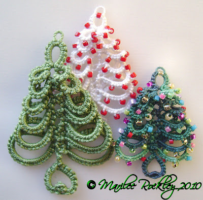 Yarnplayer's Tatting Blog: Layered Ring Christmas Tree