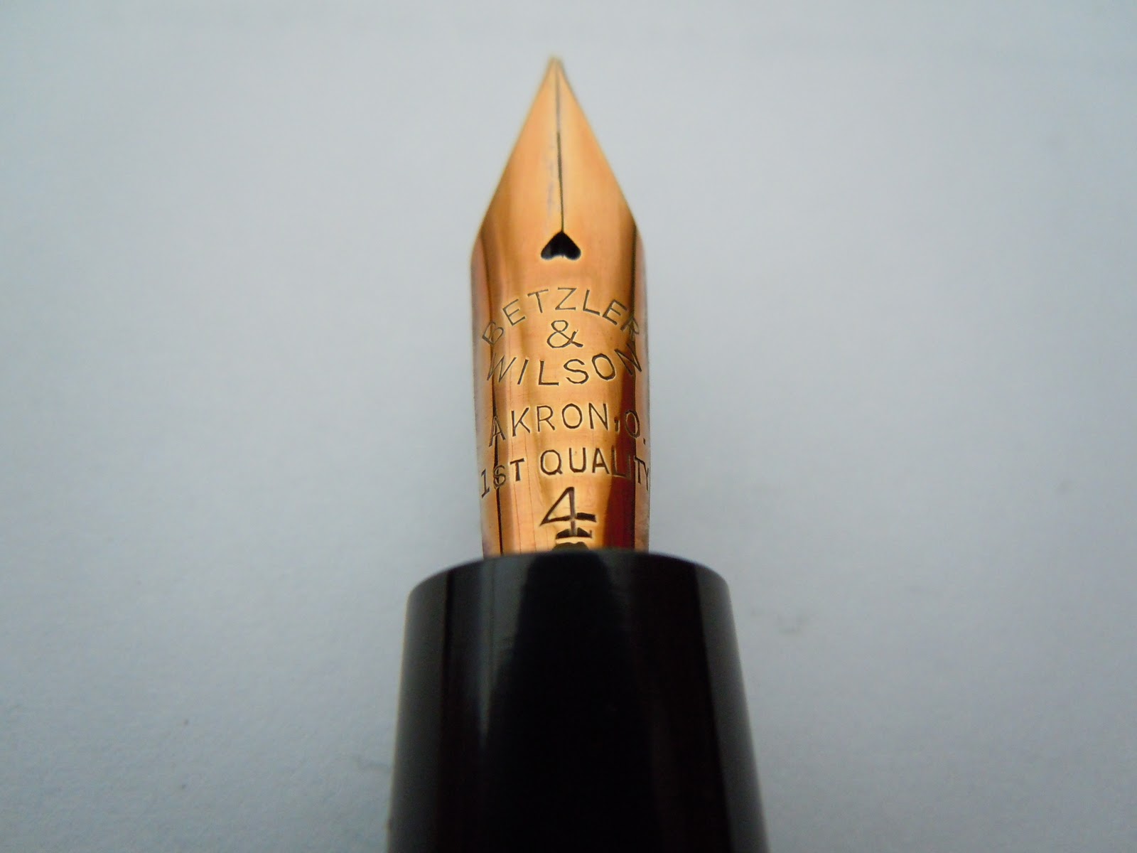 old fountain pens just for fun: Two very nice big Betzler & Wilson pens ...