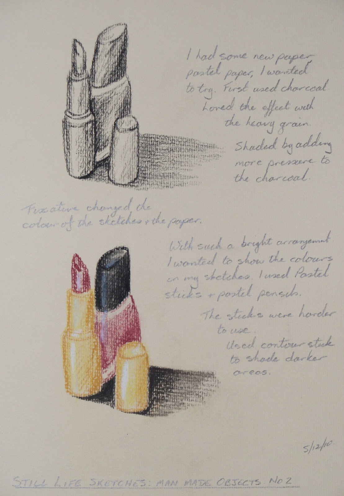 Debbie's place: Still Life Sketches of Man Made Objects