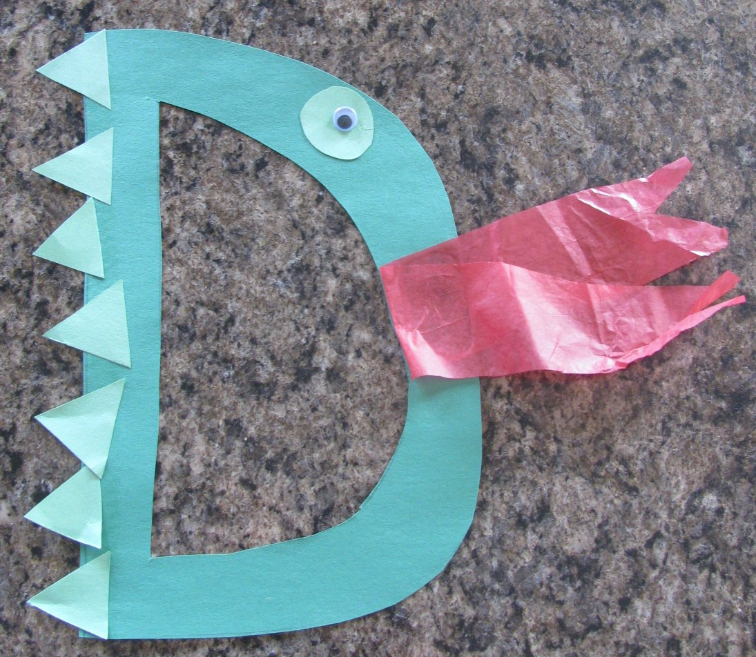 See what we did today: D is for Dragon!