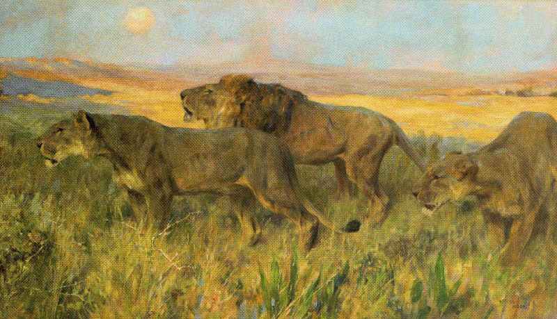 British Art: Arthur Wardle - Lions
