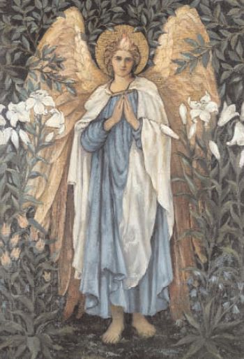 Pre Raphaelite Art: Circle of Sir Edward Coley Burne-Jones - Angel of ...