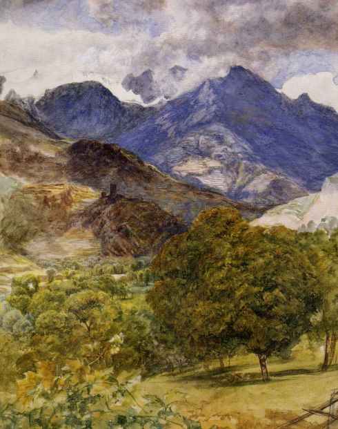 Pre Raphaelite Art: John Brett - Study for Val d'Aosta