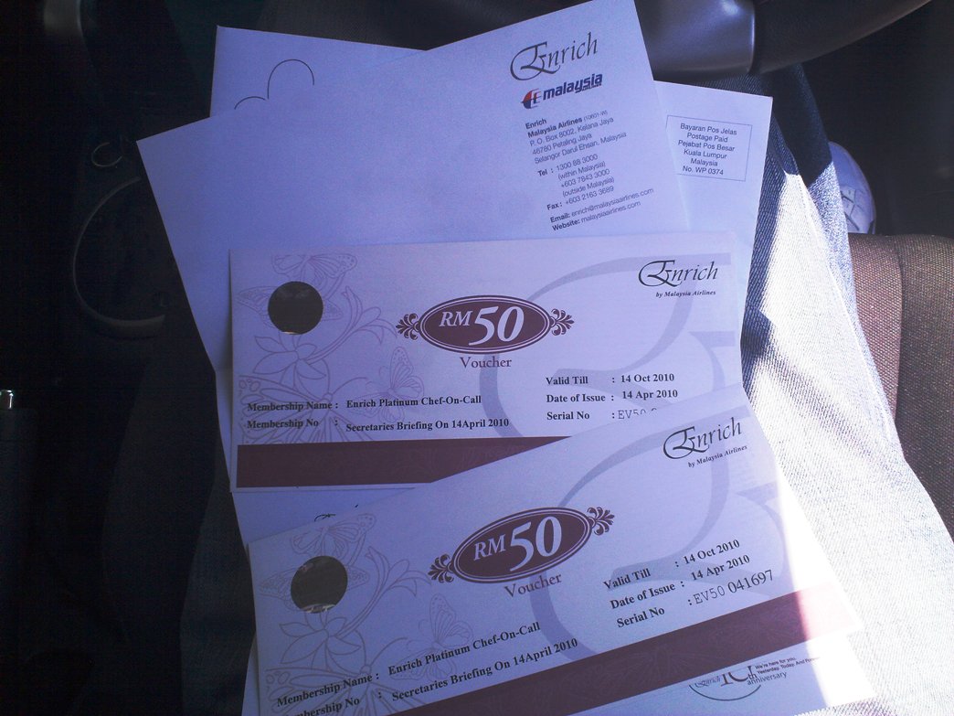 LIFE IN DIGITAL COLOUR: Malaysia Airlines Enrich Redemption @ Subang ...