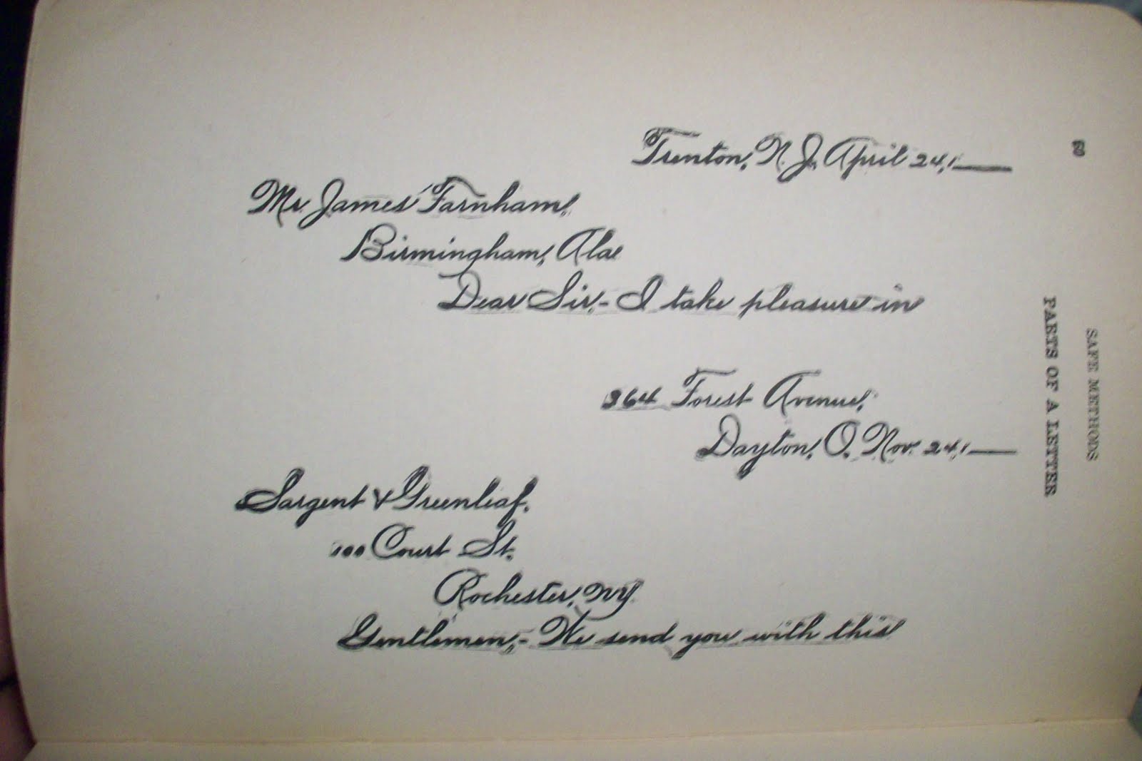 The New American Business Cyclopedia: Parts of a Letter.