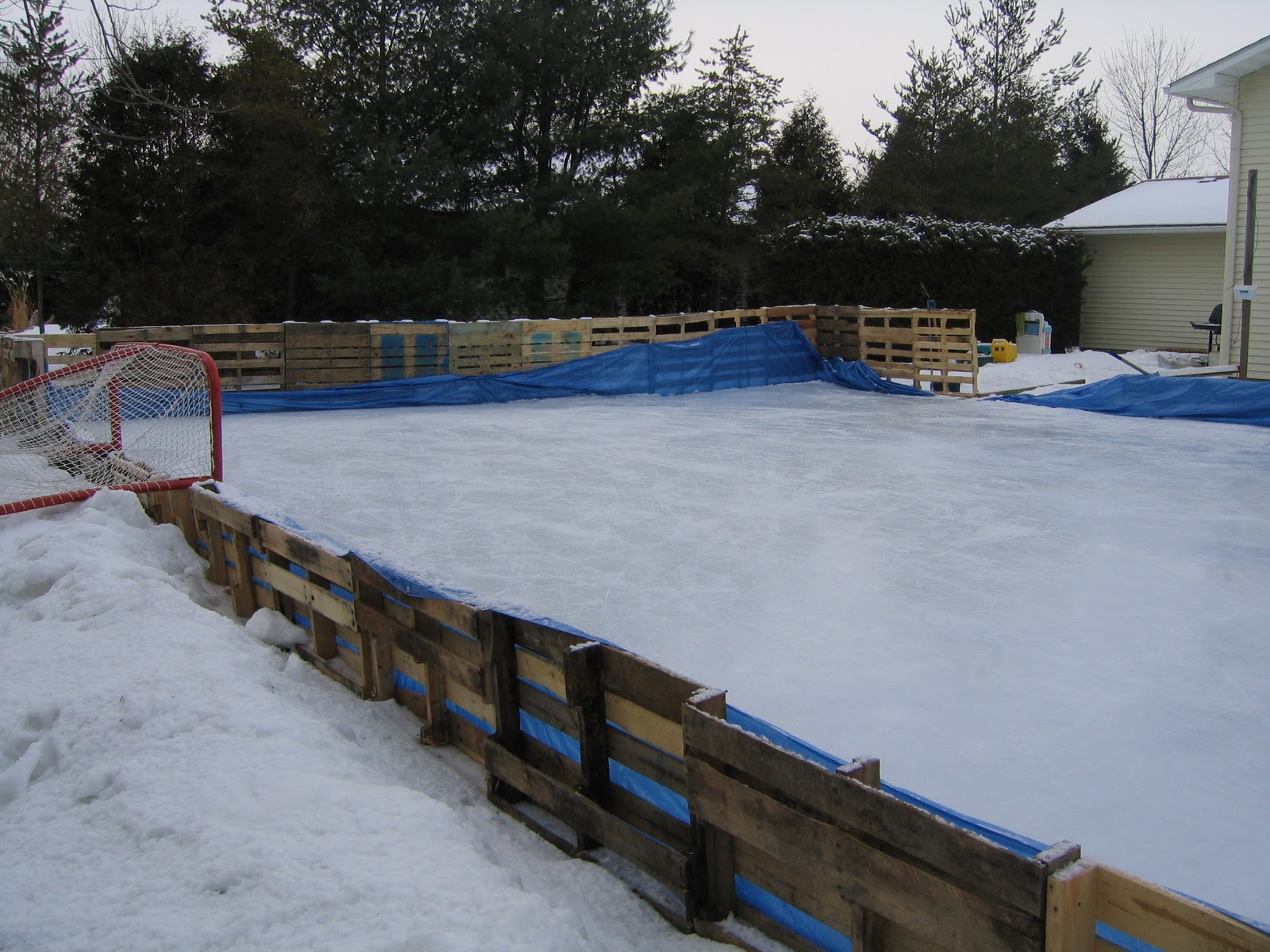 The Evolution of a Backyard Rink: Year 4 - Boards?! (2004-2005)