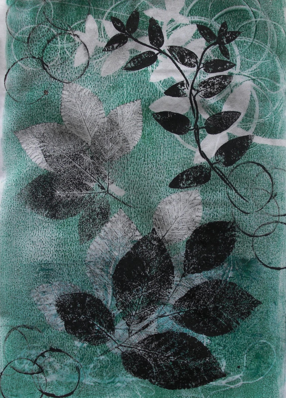 Fiber Art by Diane: Monoprints