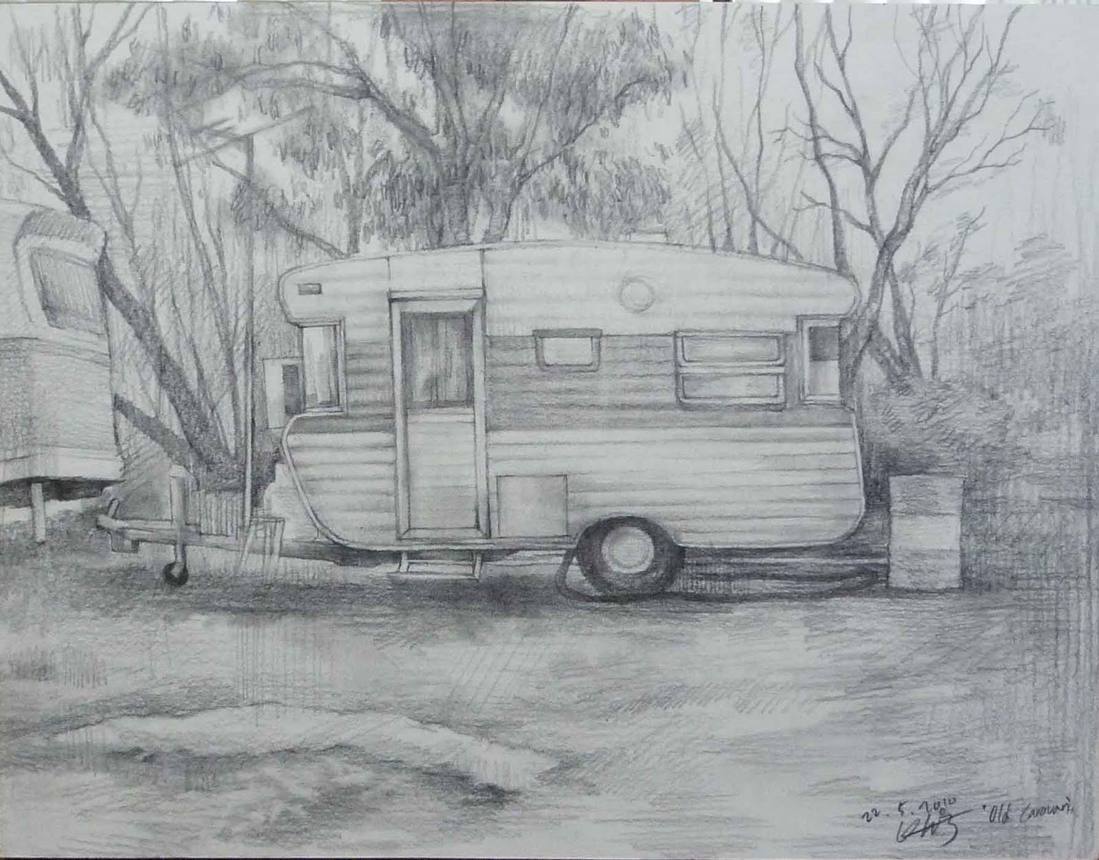 welcome to my artwork: old caravans