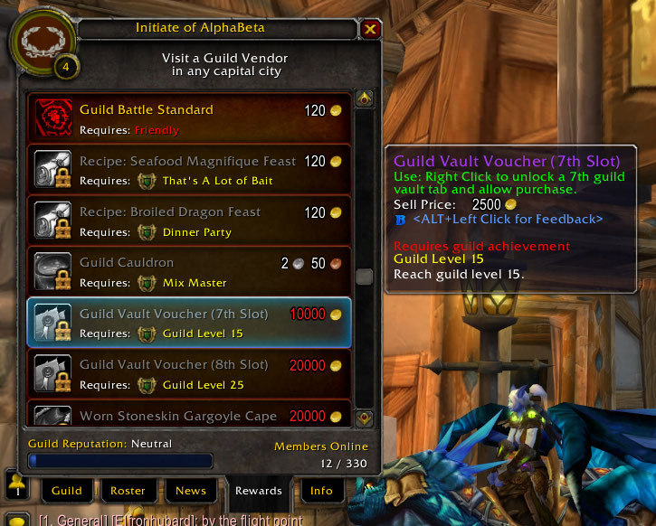 Pocket Heals: Guild Reputation Rewards (So Far)