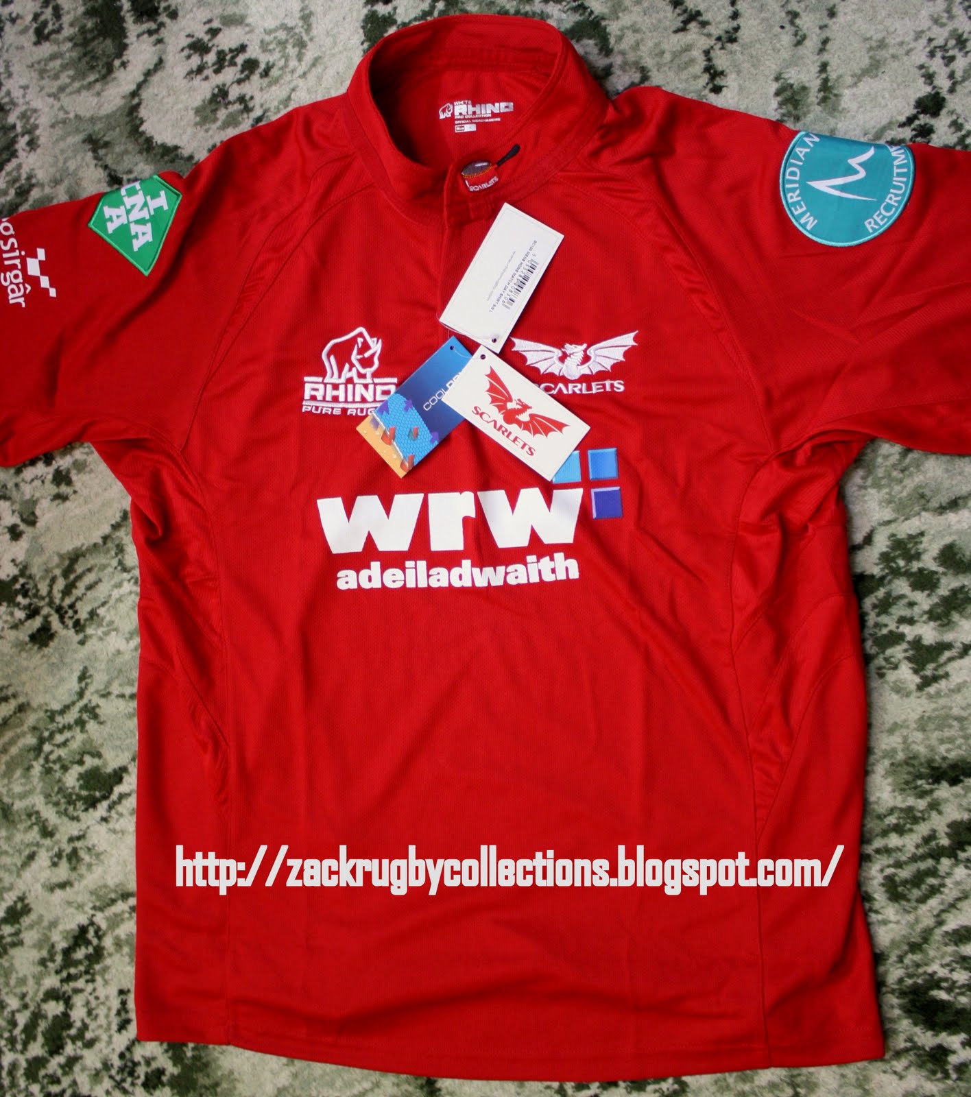 ZackRugby Collections®: Scarlets SS Test (Player Issue) 2009/2010 Home ...
