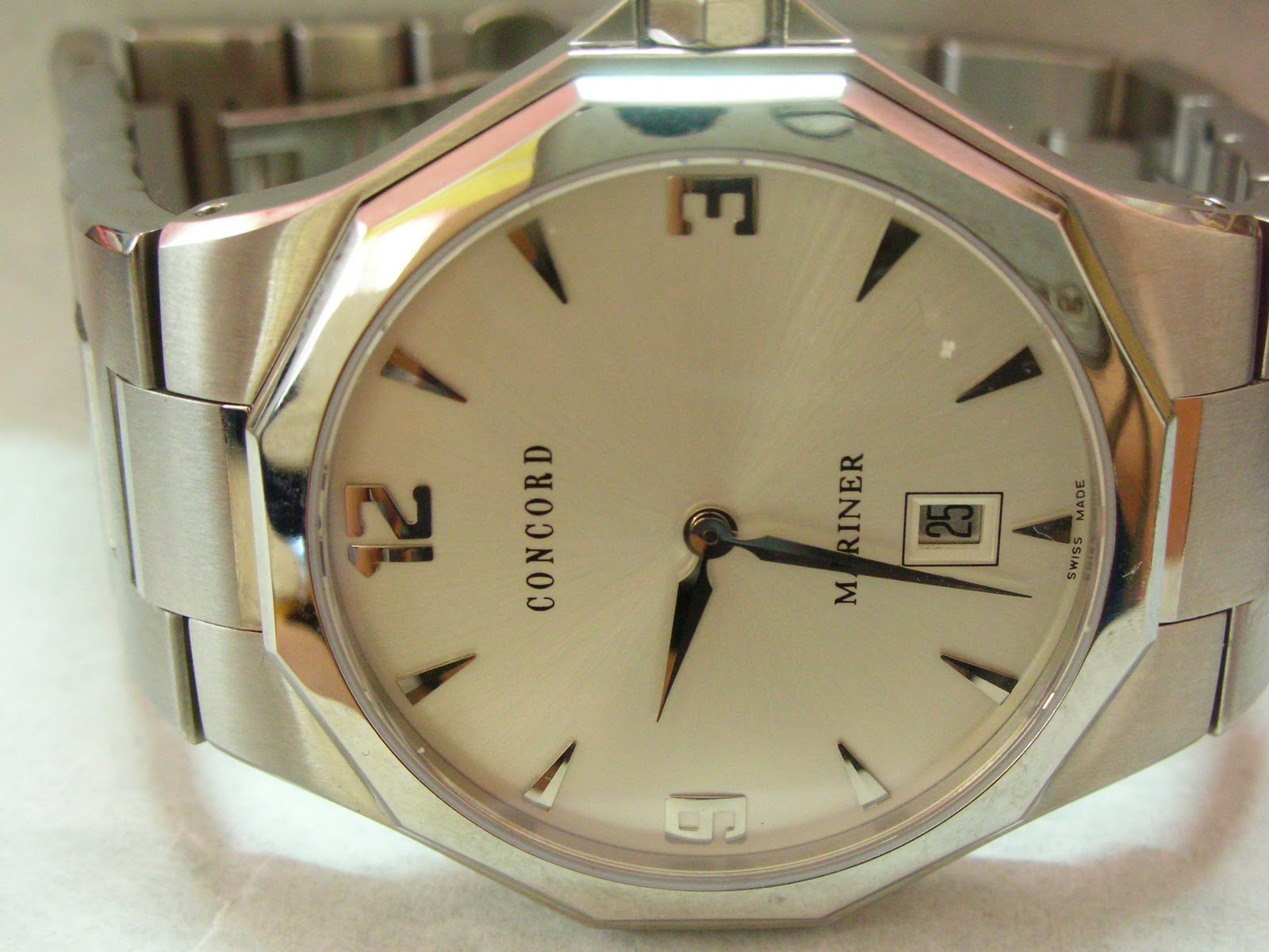 Malaysia Watches Online Store: W025 NIB CONCORD Mariner Quartz Date Men ...