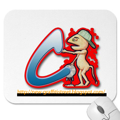 Graffiti on the wall: Design Graffiti Alphabets Letter C