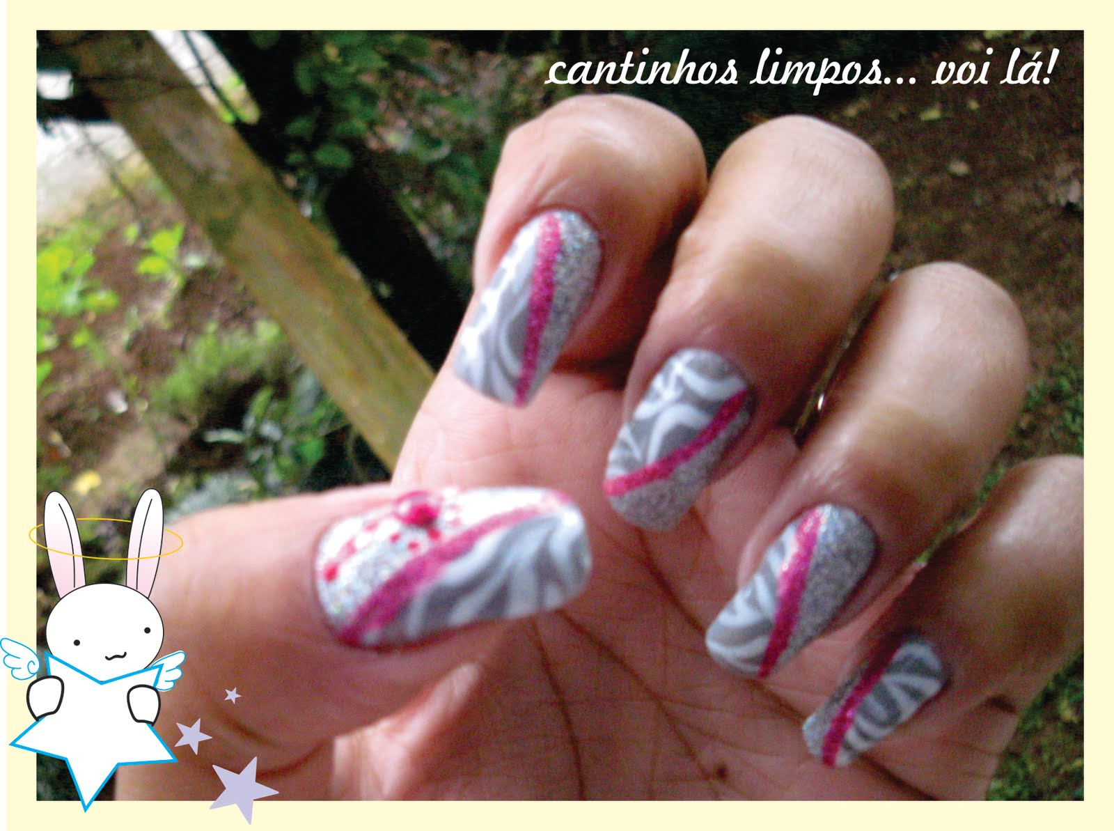 Usagi-chan in da house ver. 2.0: Nail Art: White Tiger