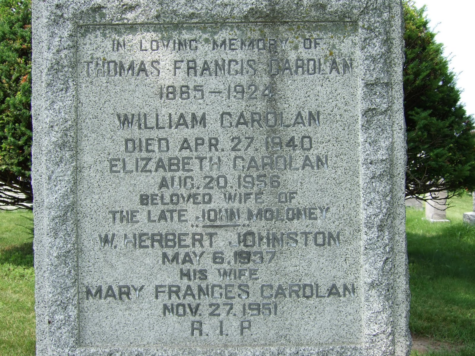 Carolan Family History