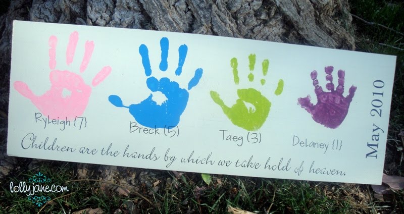 Mother's Day handprint board
