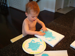 tutus and turtles: Fingerpaint Wall Art