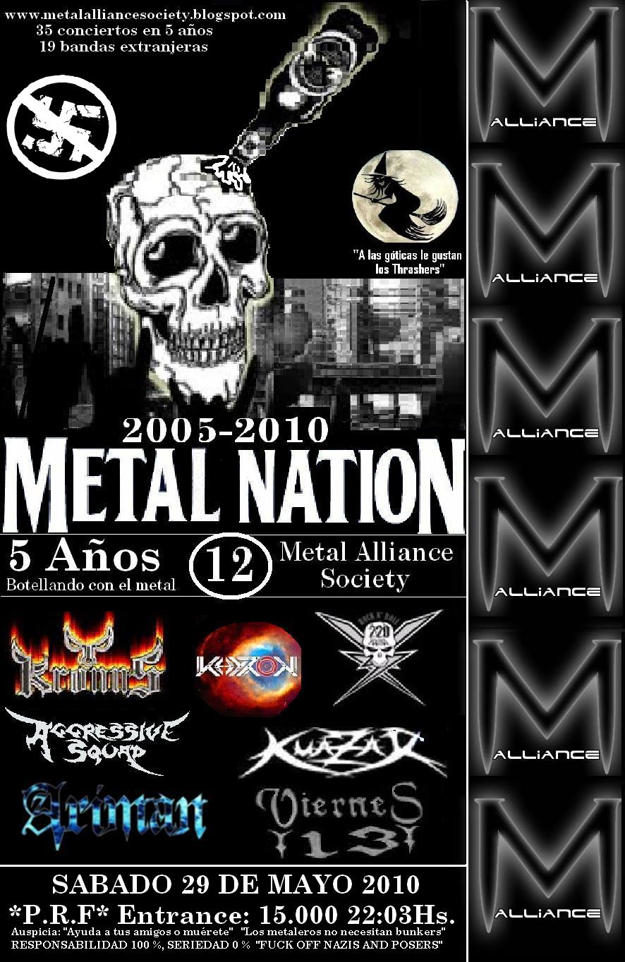 METAL ALLIANCE SOCIETY: METAL NATION 12th, 5 AÑOS DE METAL ALLIANCE ...