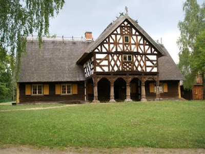 Farmhouses in the Former East Prussia.