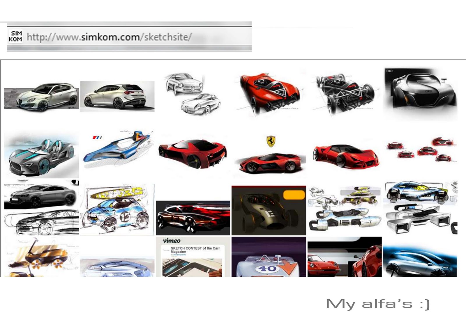 Car design and my life...: SIMKOM Sketchsite