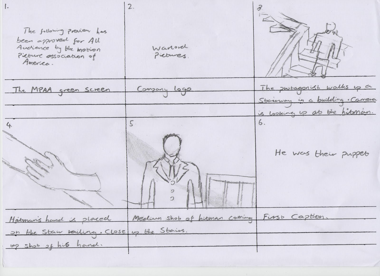 Luke Howley A2 Media: Film Trailer Final Detailed Storyboard