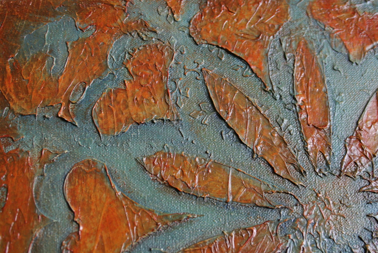 E Makes Art: Finished Texture Painting : Hidden Depths