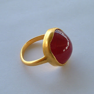 The Ancient Collection: 22K Hand made Solid Gold Ring featuring ...