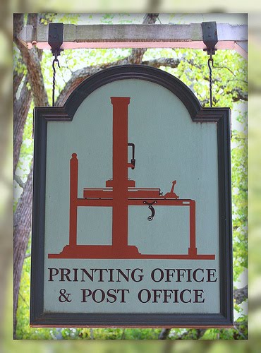 Living In Williamsburg, Virginia: The Print Shop and Bindery in ...