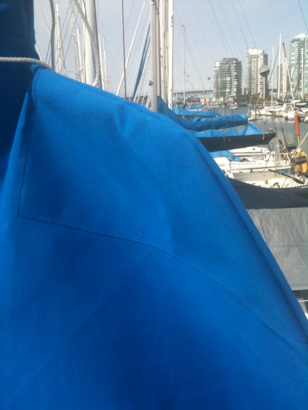 Sea Weasel: Sea Weasel's New Main Sail Cover