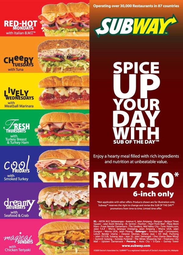 Subway @ IOI Mall - I Blog My Way