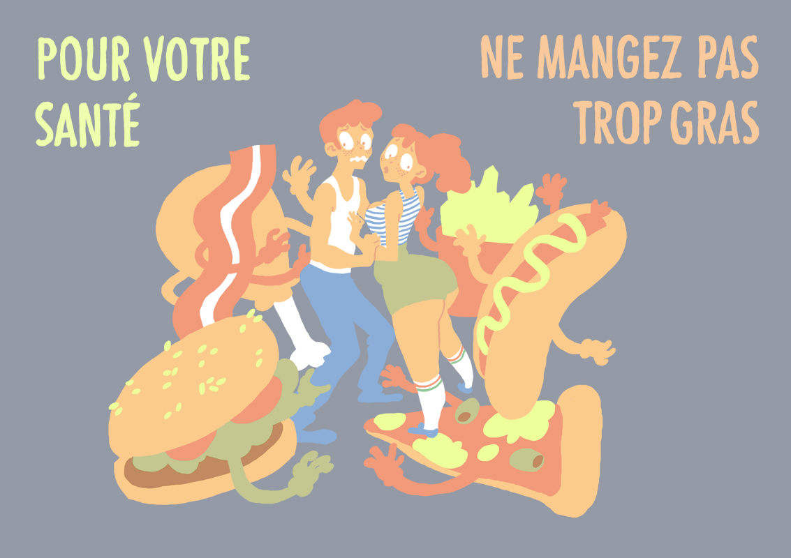 RED SUBMARINE: pour votre santé ne mangez pas trop gras / food kills 2