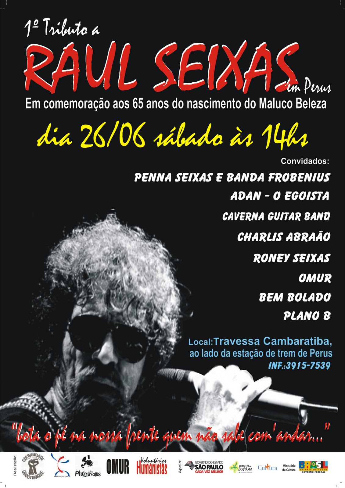 Comunidade Cultural Quilombaque: Toca Raul