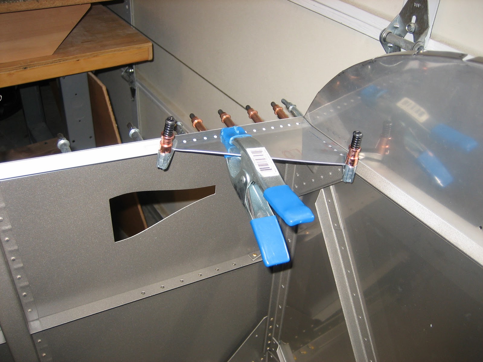 Chad and Bekah's RV-7: Firewall Gussets