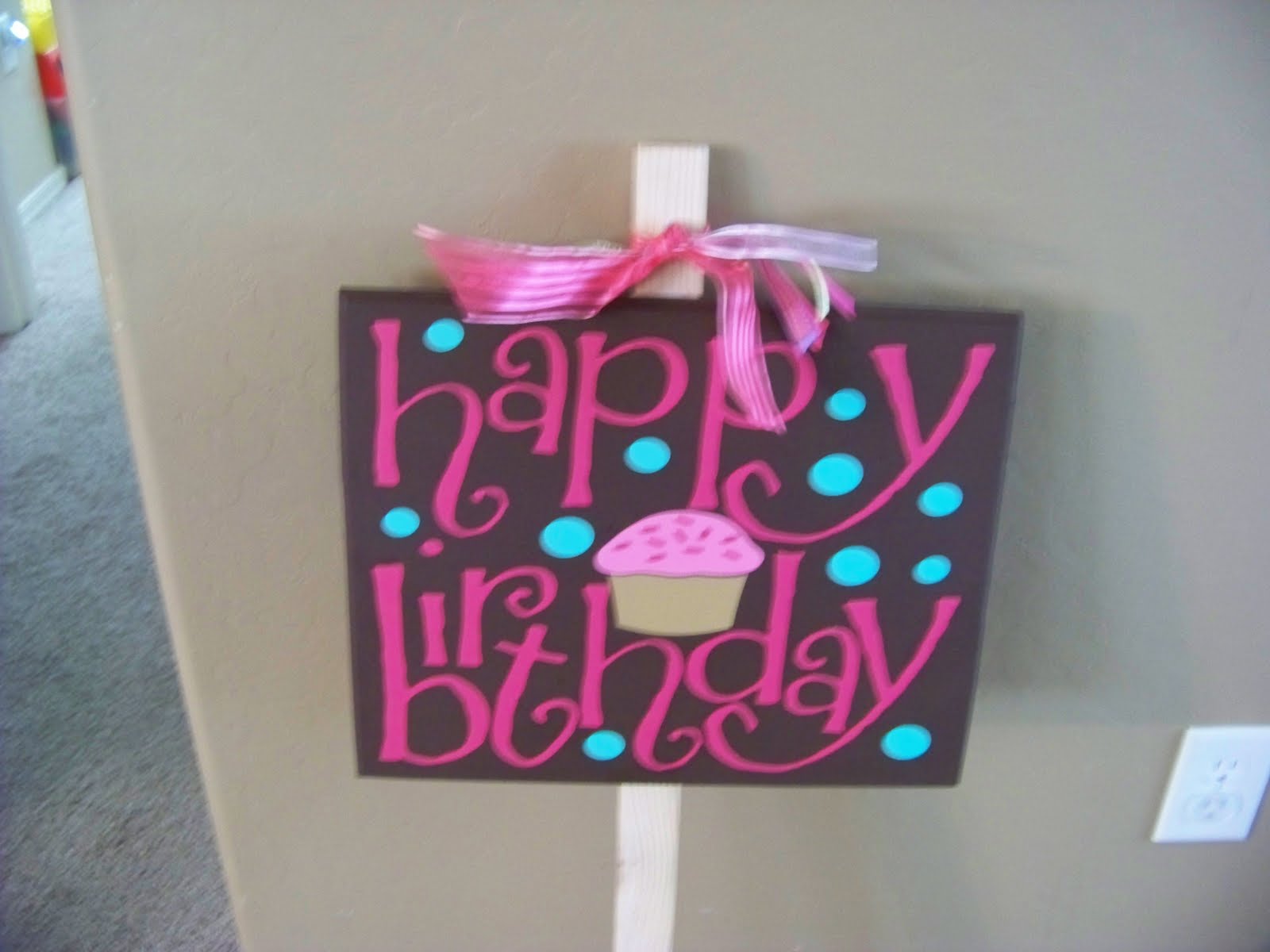 Signature Creations: Happy Birthday Sign