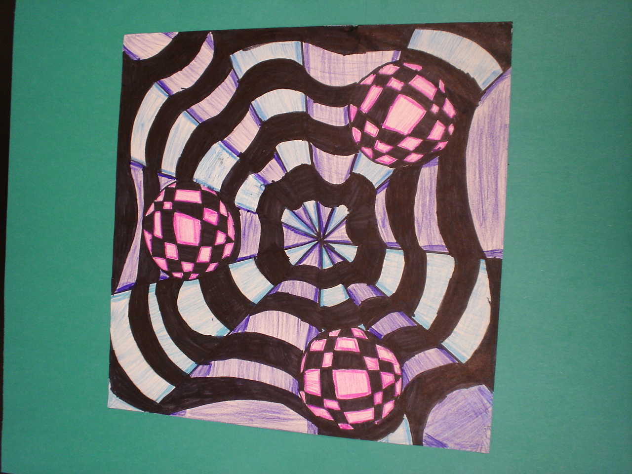 Op Art with Colored Pencils