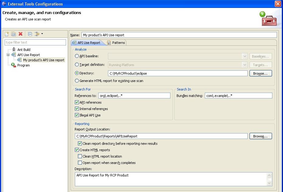 eclipse and me: Self help with API Tooling Reports (Part I): Generating ...