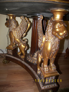 Tillman Estate Sale: Brass Lion Head Table - $3,500