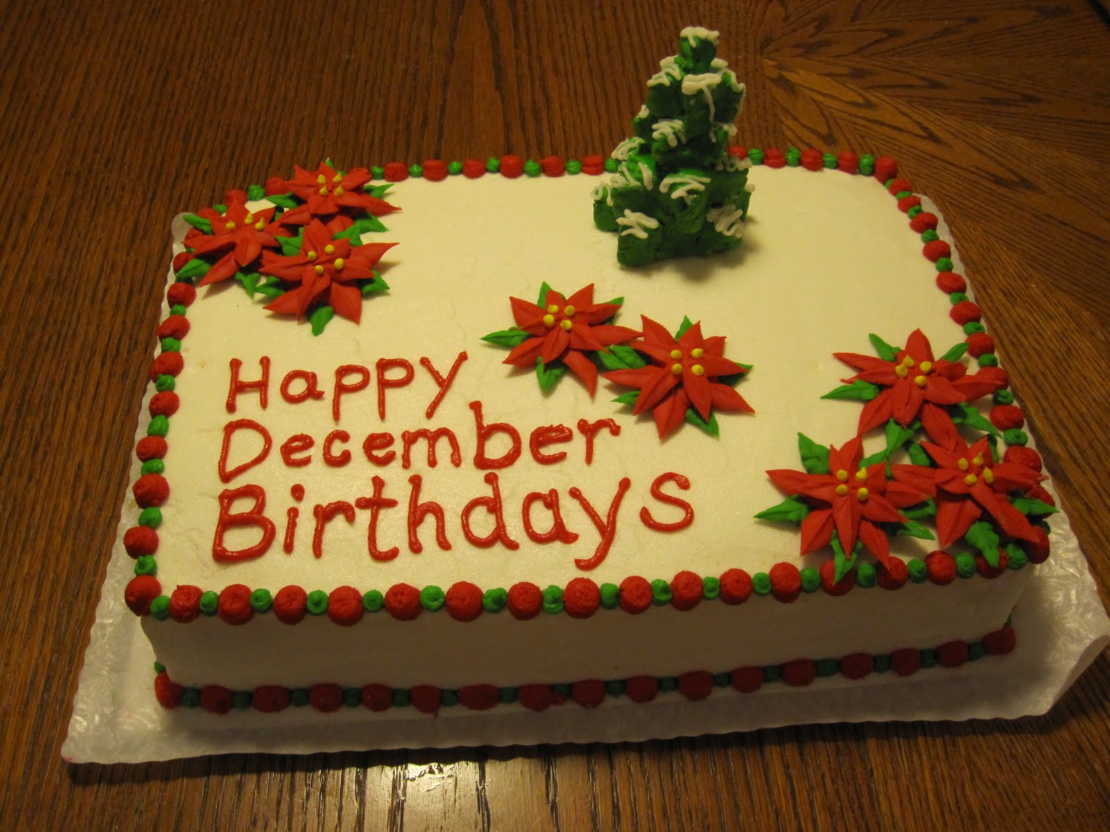 Taste See Cake Design Happy December Birthdays
