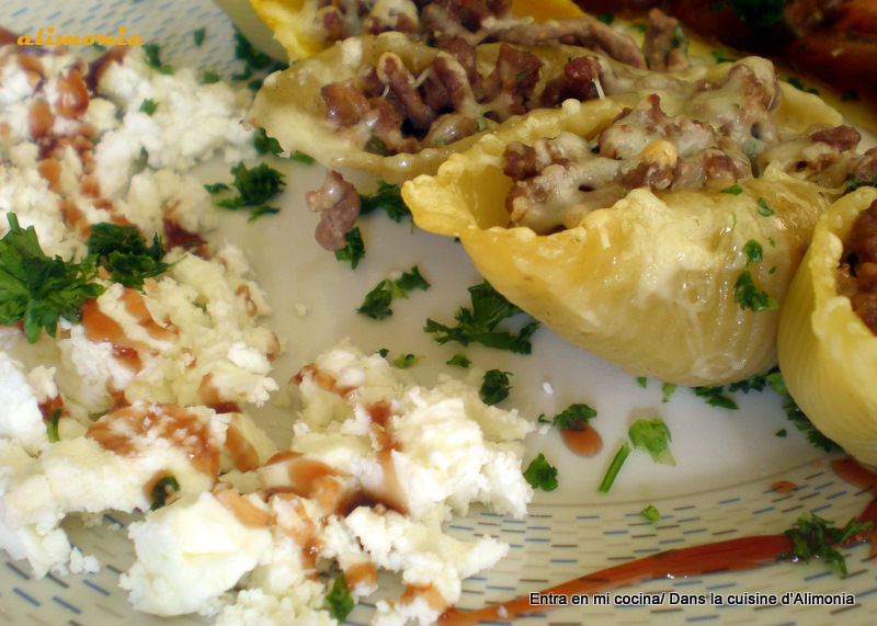 Conchas de pasta rellenas / Coquilles de pâte farcies