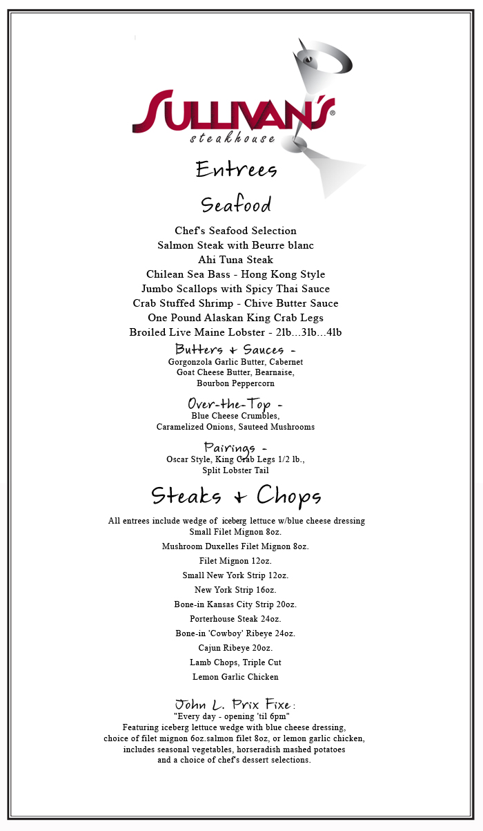 What's Cookin, Chicago: Restaurant Review: Sullivan's Steakhouse