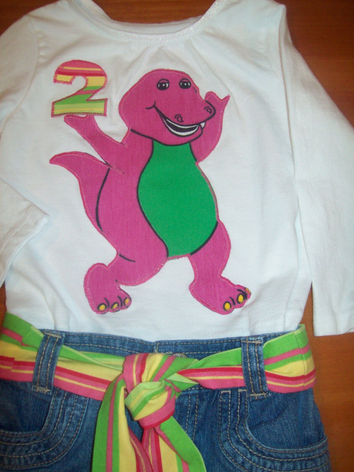 The Little Lamb Shop: Barney Birthday Outfit!!!