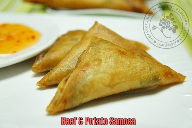 HomeKreation - Kitchen Corner: Beef & Potato Samosa