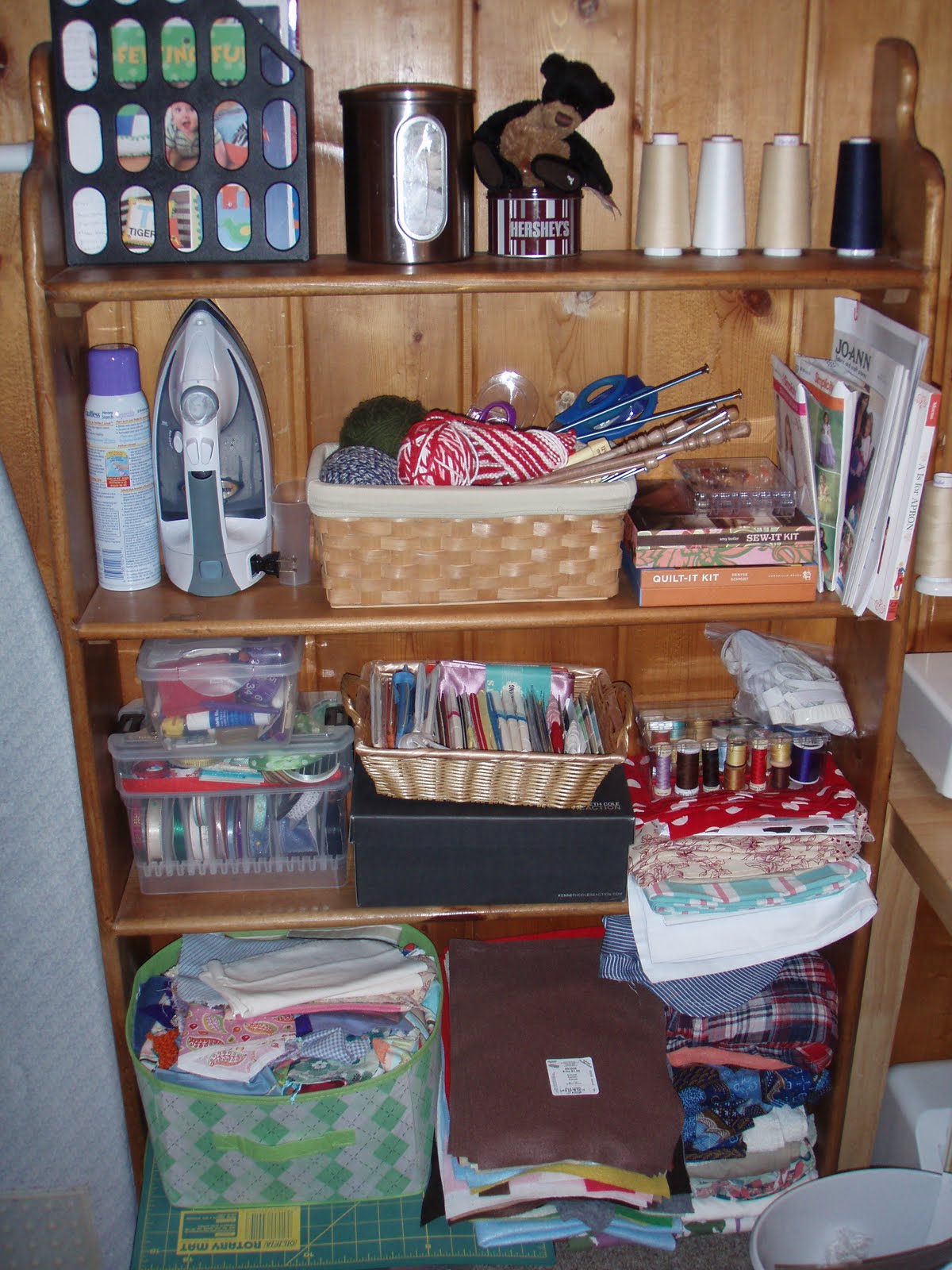 Outside the box!: Finally, an organized sewing nook!