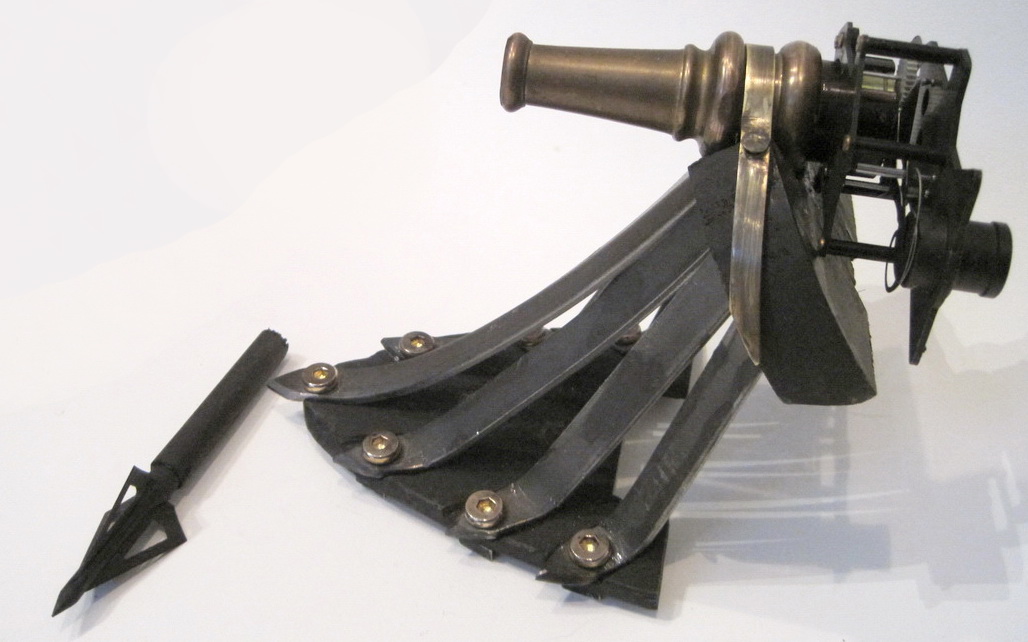 Steampunk Machine "Barnum's Dream": Cowcatcher steam harpoon