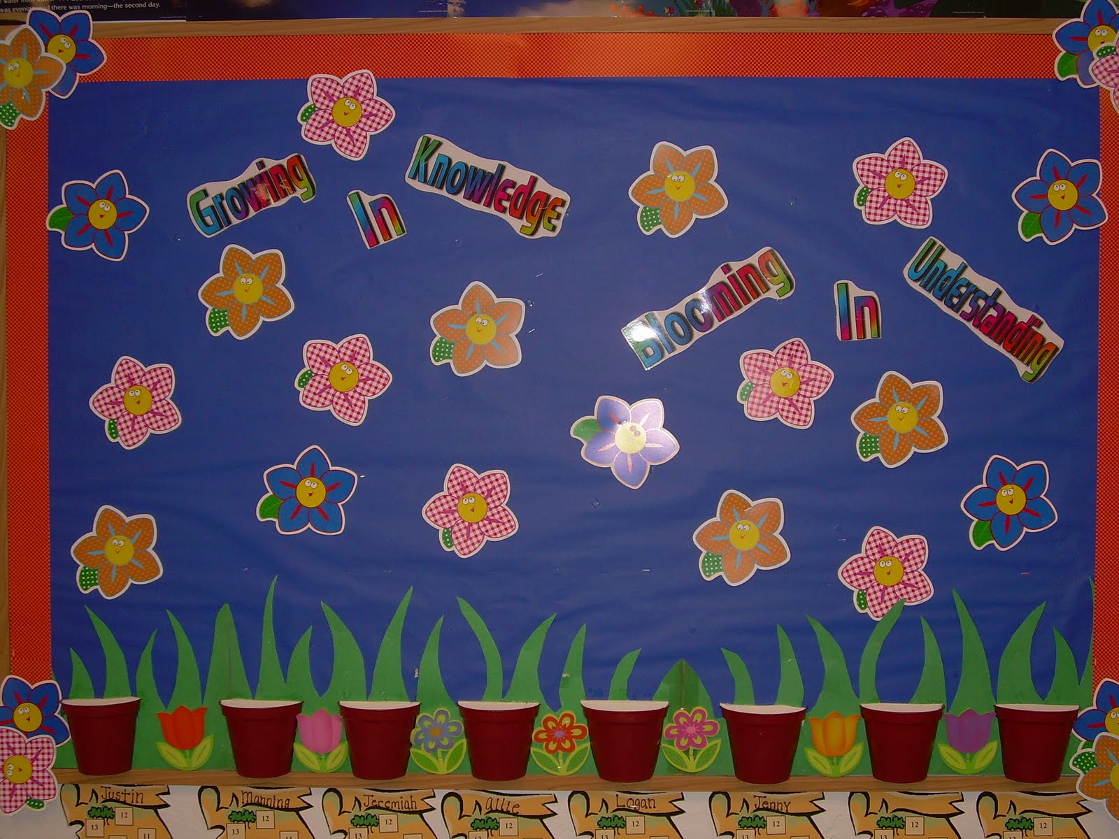 New Attendance Board…Sping Time Flowers