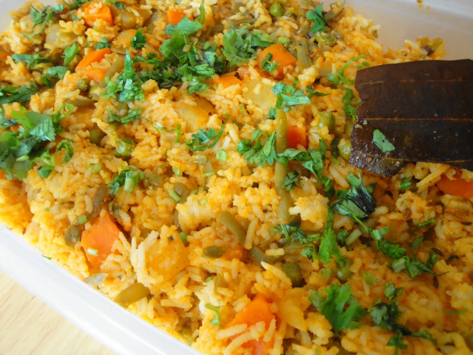 cumin and cardamom: Vegetable Pulao